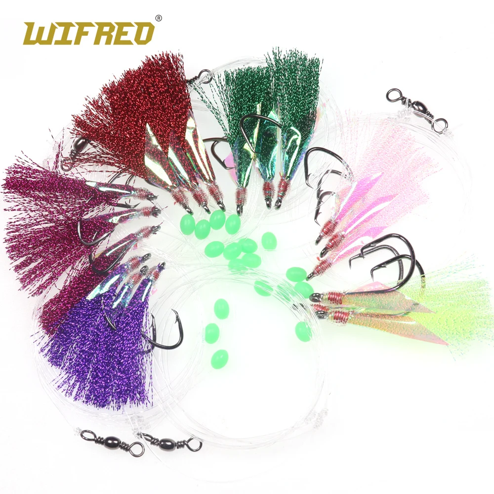 Wfireo-10packs-Seawater-Fishing-Sabiki-Rigs-Sea-Fishing-Rigs-Flasher ...