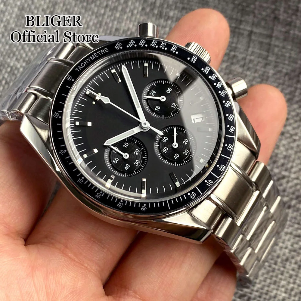 Watch Movement Chronograph | Bliger Chronograph Watch | Chronograph ...