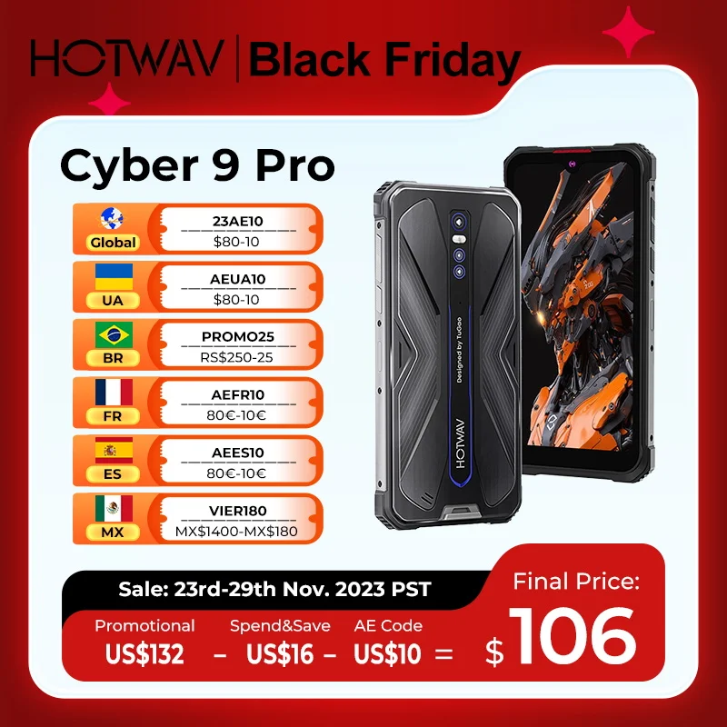 HOTWAV-smartphone-Cyber-9-Pro-4G-Helio-P60-Octa-Core-pantalla-HD-de-6-3 ...