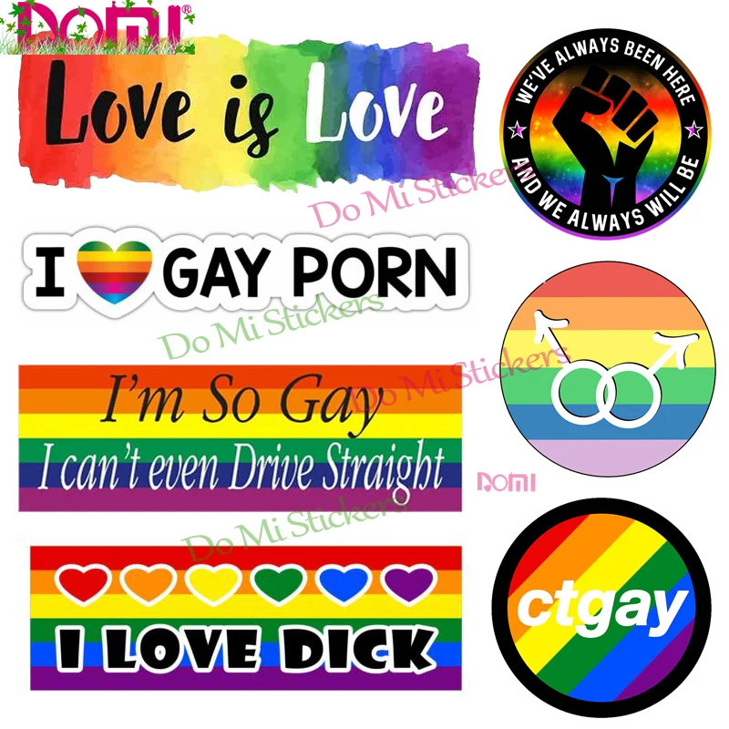 I-Love-LGBT-Gay-Signs-Interesting-Sticker-Decal-Decor-for-Car-RV-Auto ...
