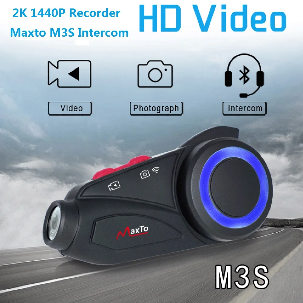 MAXTO-M3S-Motorcycle-Camera-Video-Recorder-2k-1440P-Helmet-Intercom ...