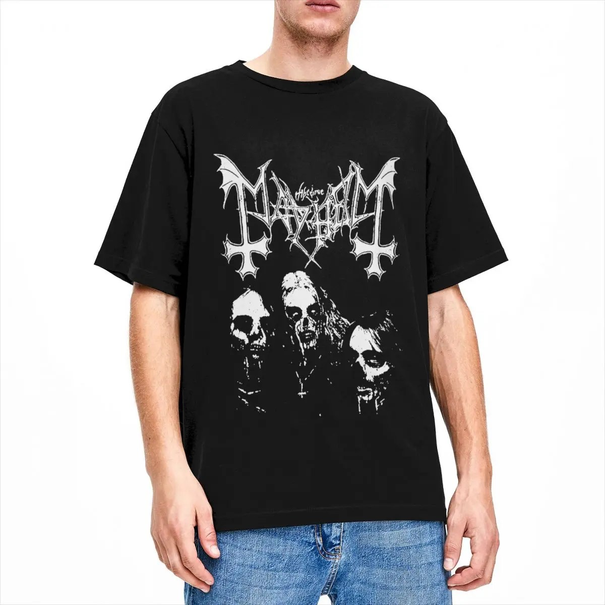 Men-Women-s-Band-Mayhem-Black-Metal-T-Shirt-Merch-100-Cotton-Tops ...