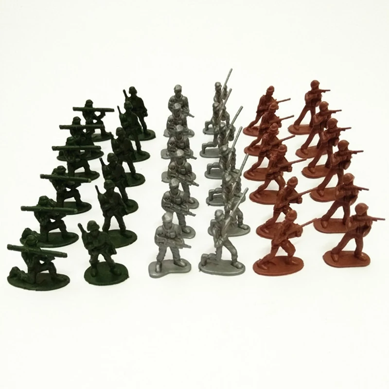 100PCS Children Toy Mini Classic Military Soldiers Figures Models ...