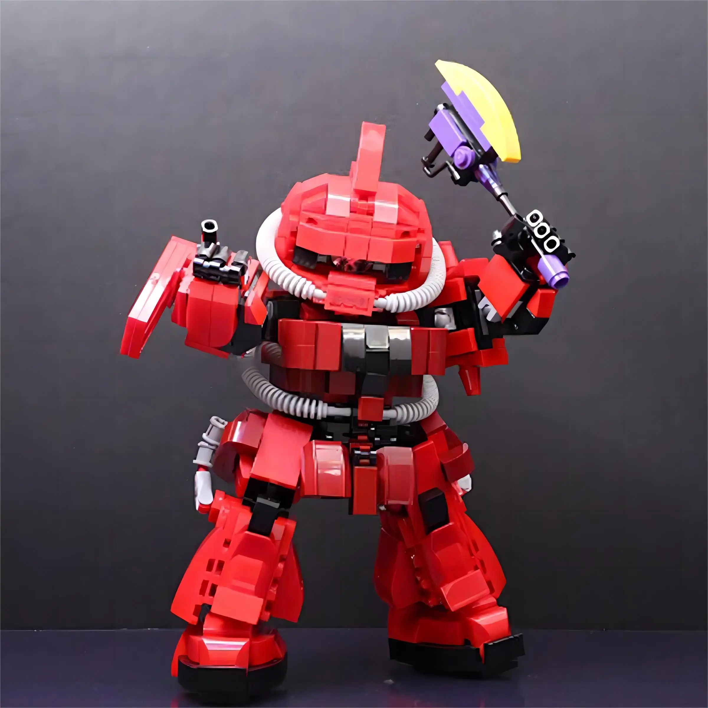 Anime Figure Building Blocks Model Kids Toys ZAKU Warrior Action Figure ...