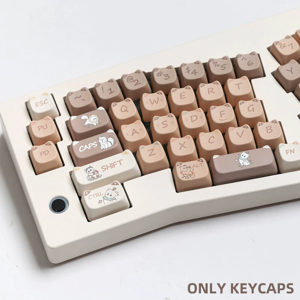 140-Keys-MAO-Profile-Keycap-Cute-Cat-Shape-PBT-Five-sided-Dye ...