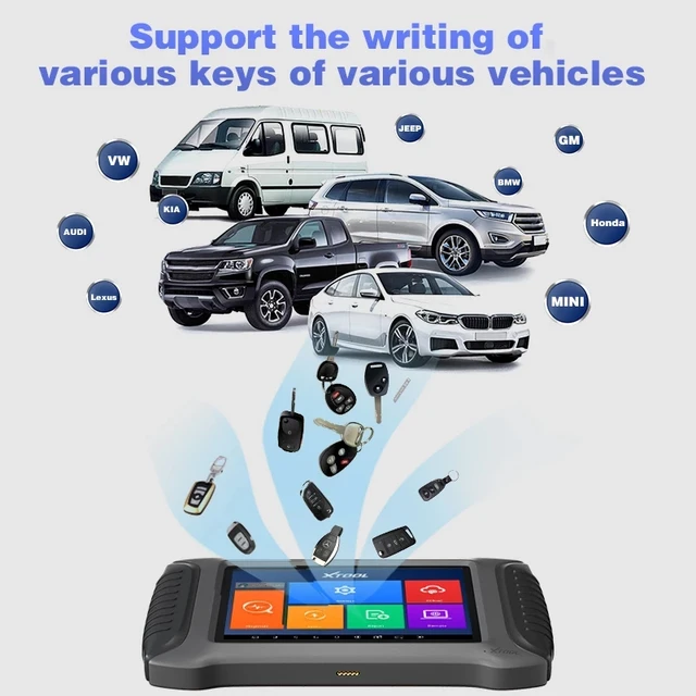 Russian XTOOL CAR OBD2 Auto Key programmer X100 PAD3 OBD2 Full System Diagnostic tools ...