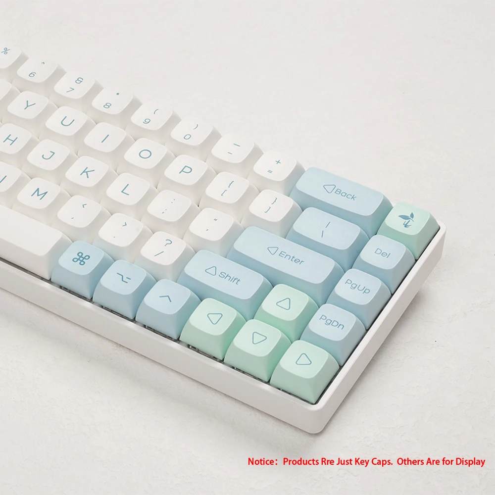 135 keys Ice Crystal Mint Keycaps Profile XDA PBT Dye-Sub Key Cap for ...