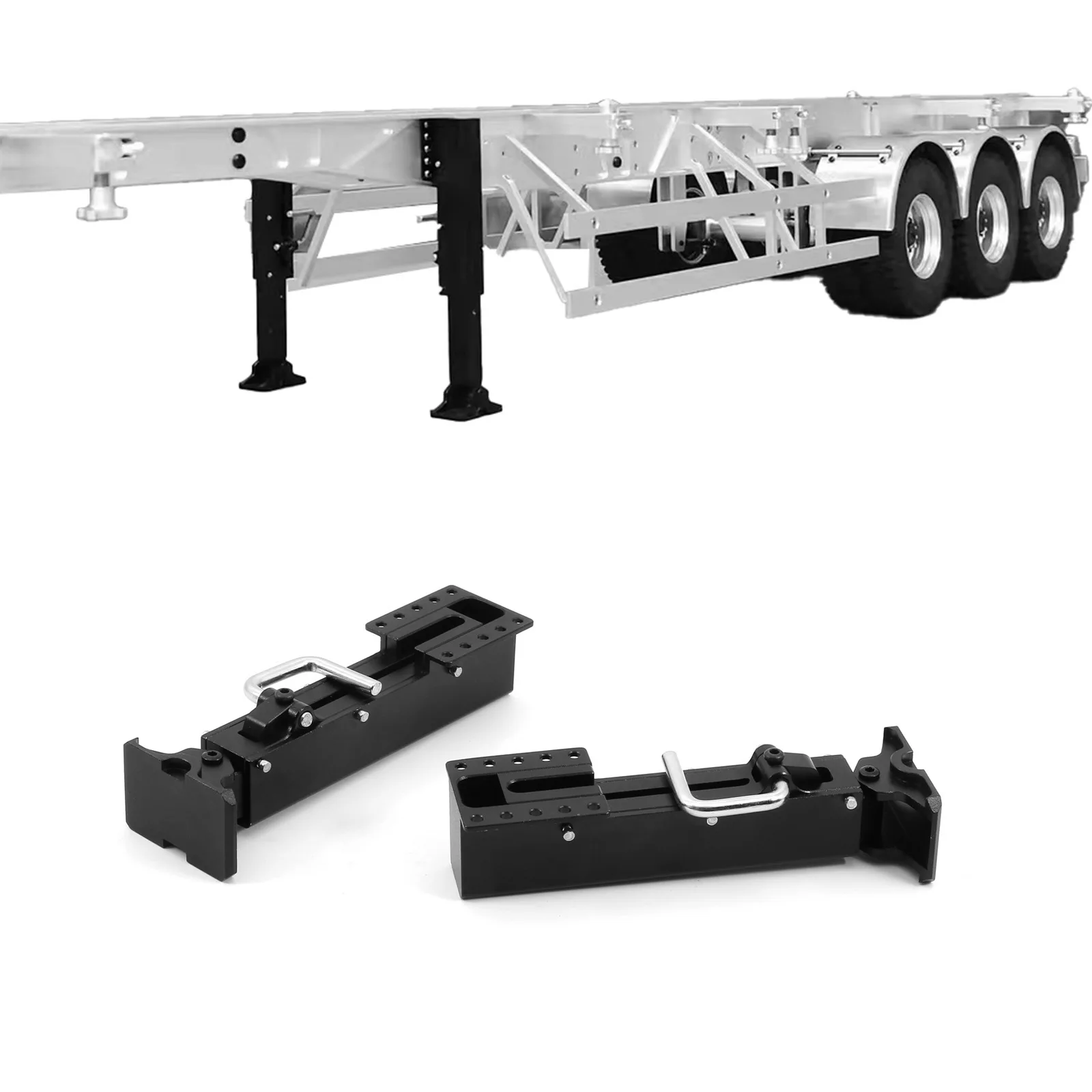Metal-Trailer-Landing-Gear-Holder-Outrigger-for-1-14-Tamiya-RC-Dump ...