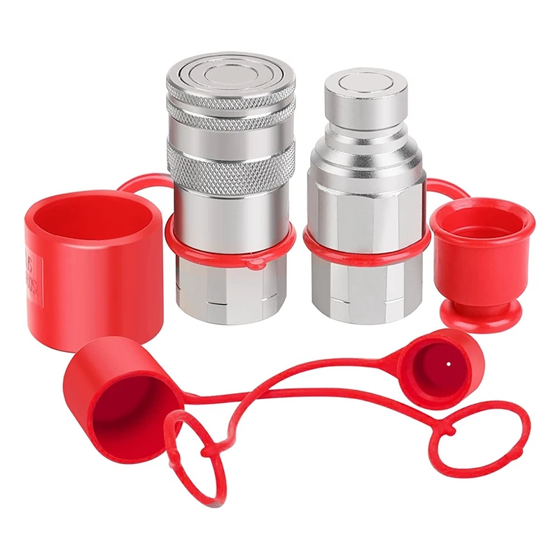 1-2Inch-NPT-Hydraulic-Coupler-Skid-Steer-Bobcat-Flat-Face-Quick-Connect ...