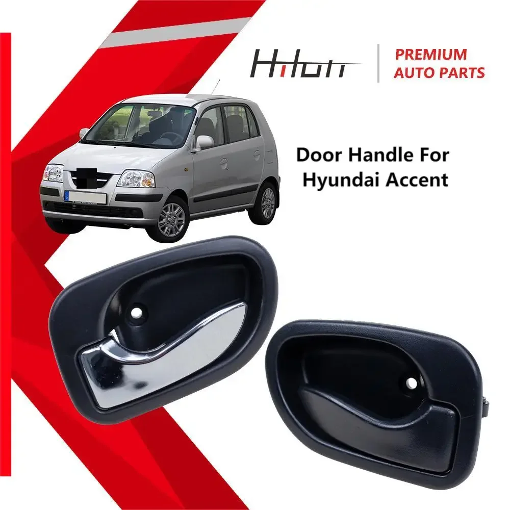 Inner Door Handle Black Chrome Left Right for Hyundai Accent 1.5L 1995 ...