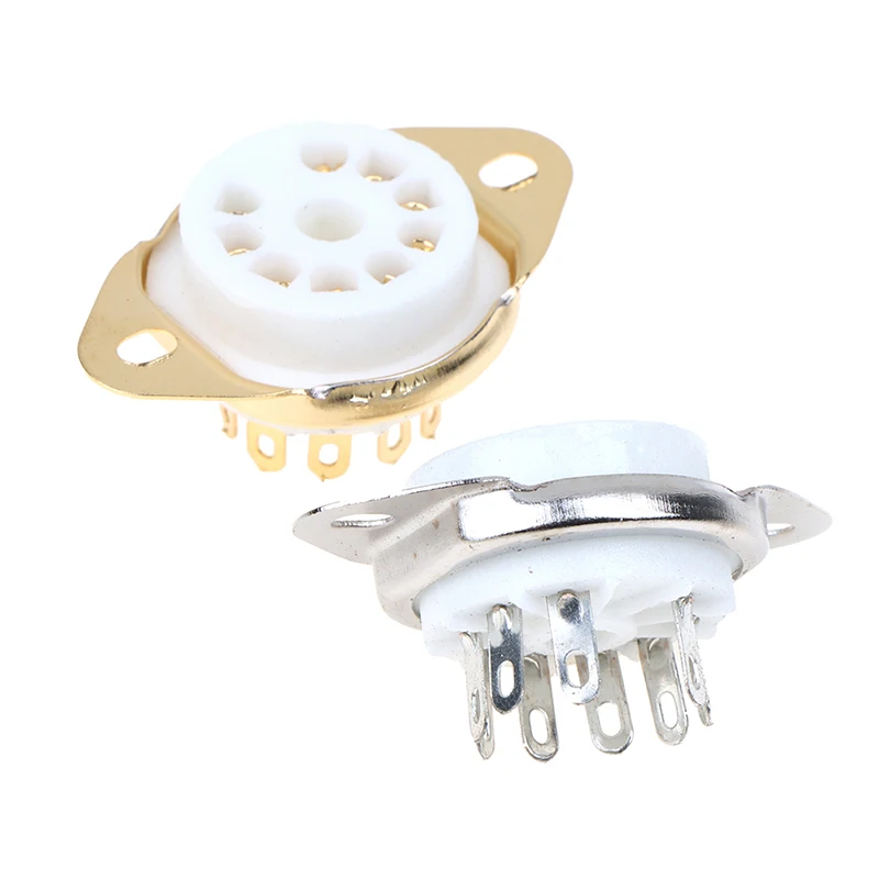 1PC-9pin-Ceramic-tube-sockets-Valve-Tube-Base-for-6DJ8-12AX7-ECC83-B339 ...