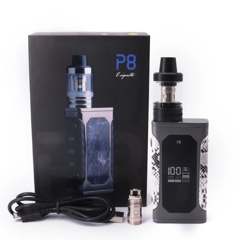 SUB TWO 전자 담배 오리지널 100W Vape 키트 2200mah 내장 배터리 박스, 모드 베이프 전기 흡연 Vapes ...