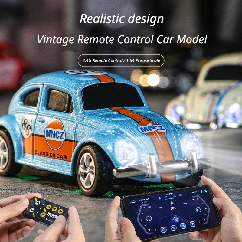 2026 New Wireless Mini Beetle Alloy Remote Control Car Small Mobile ...