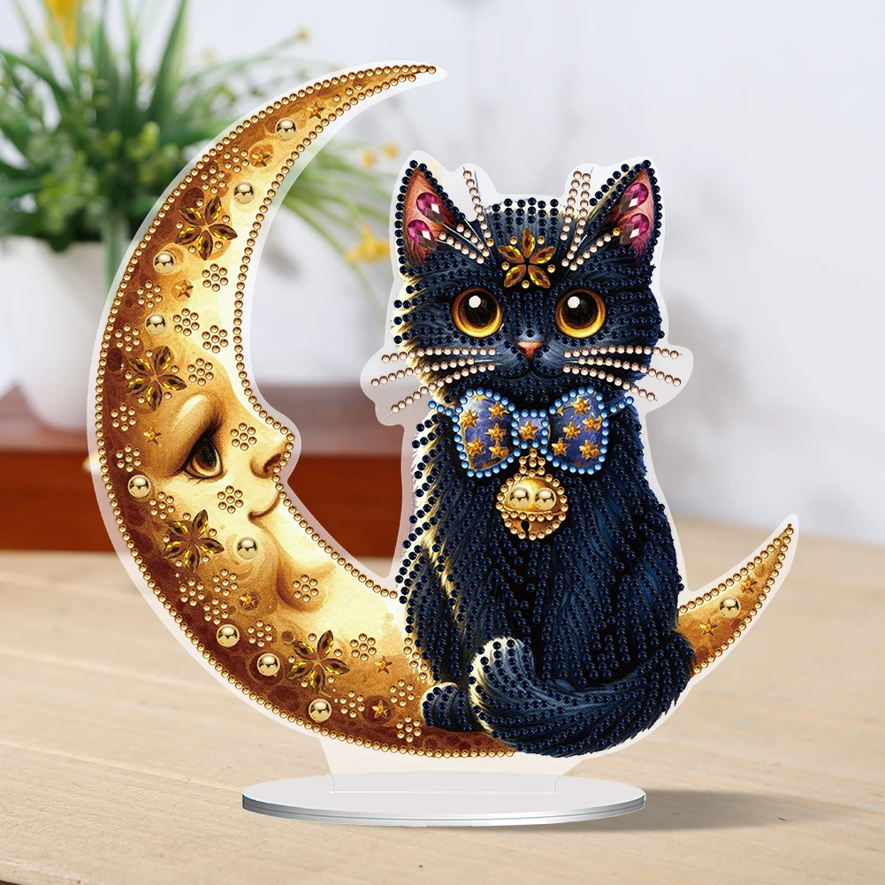 Special-Shaped-5D-DIY-Diamond-Art-Tabletop-Decorations-Acrylic-Cat ...