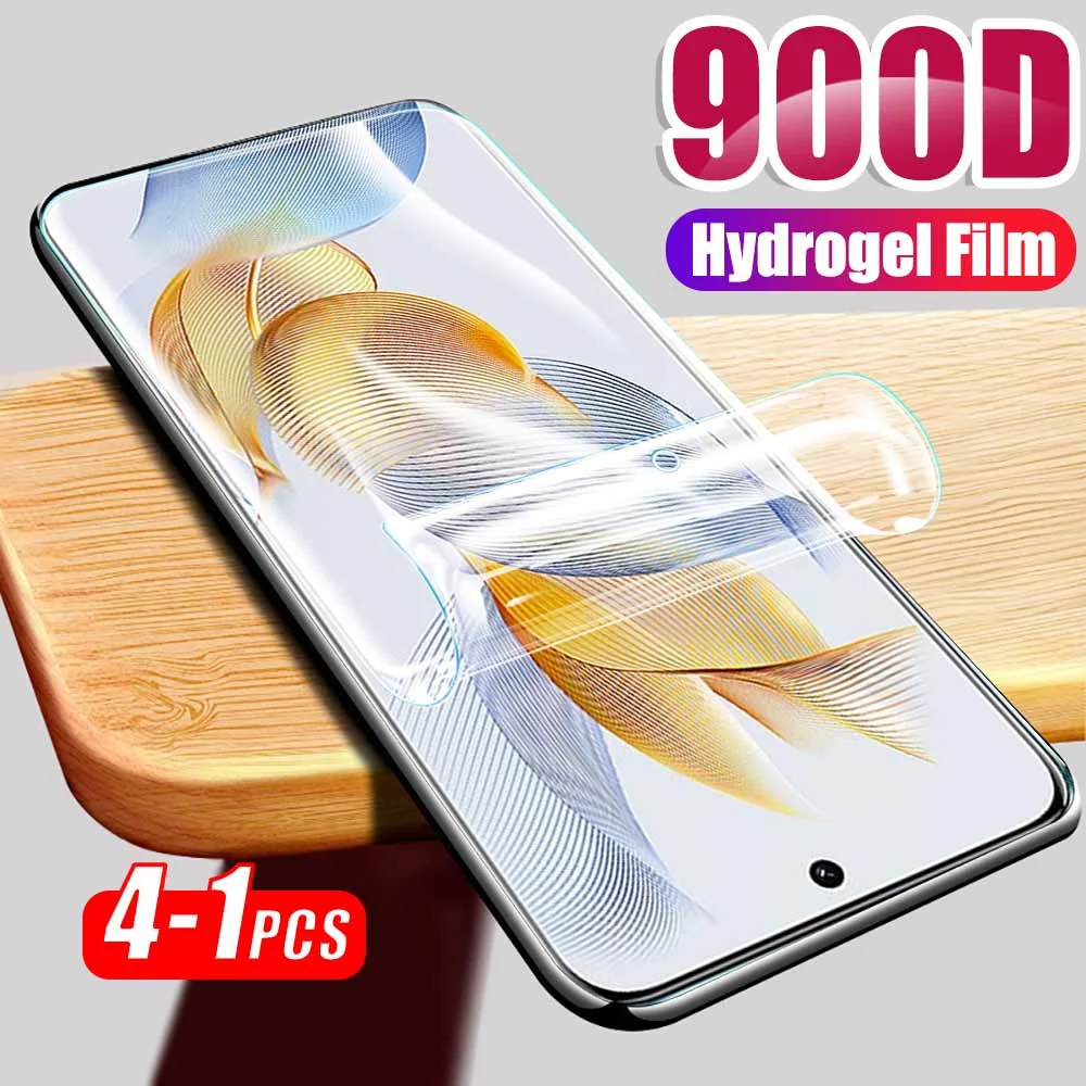 1-4Pcs-Full-Curved-Hydrogel-Film-For-Honor-90-Screen-Protector-Not ...