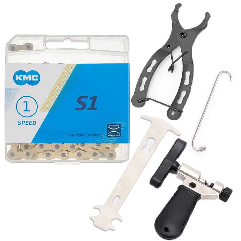 KMC-S1-Single-Speed-Chains-Urban-Leisure-Bike-Folding-Bcycle-Chain-112 ...