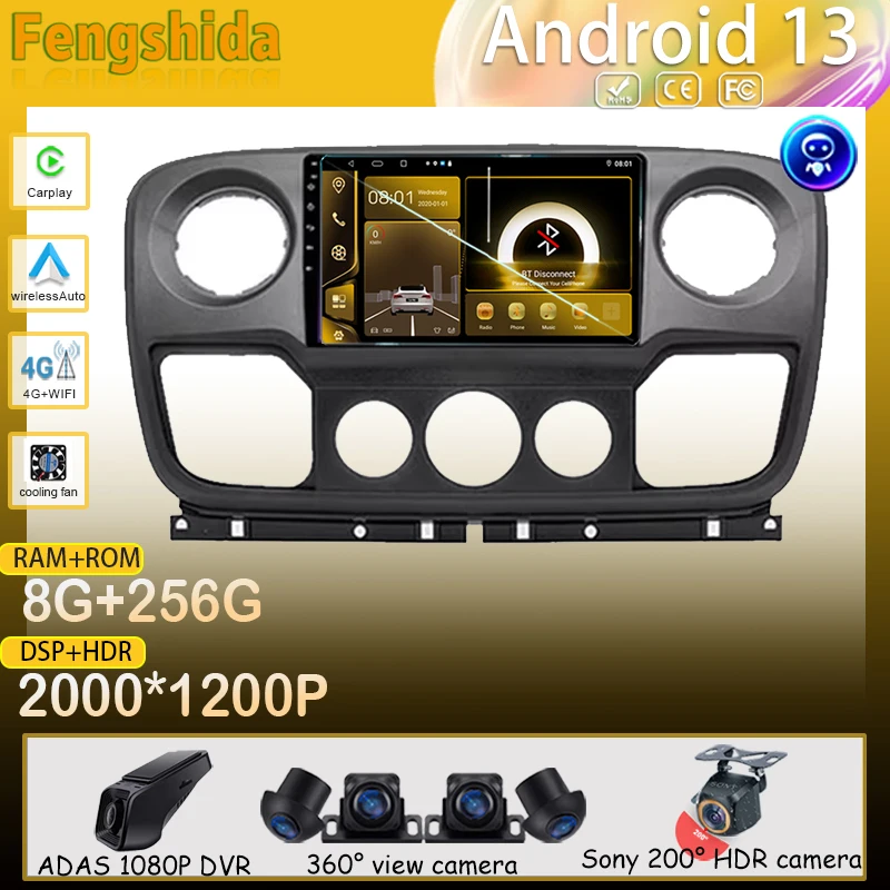 Android-For-Renault-Master-Nissan-NV400-Opel-Movano-2010-2021-Car ...