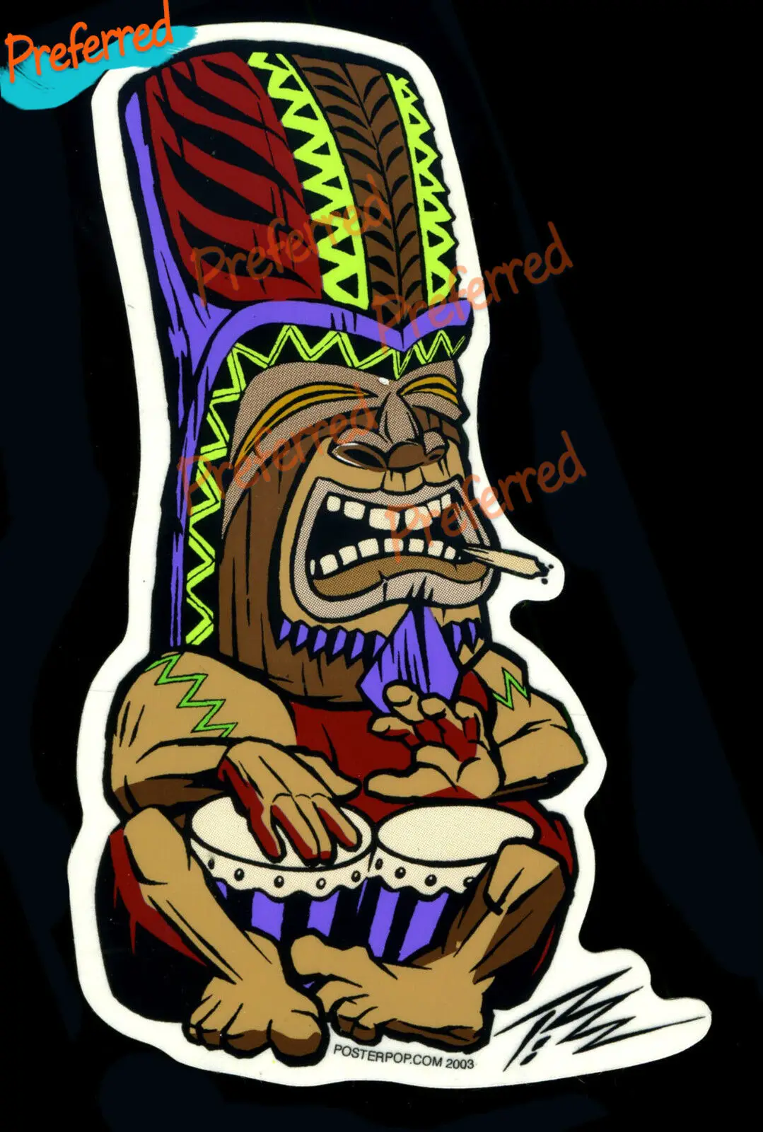 Tiki Man Cartoon