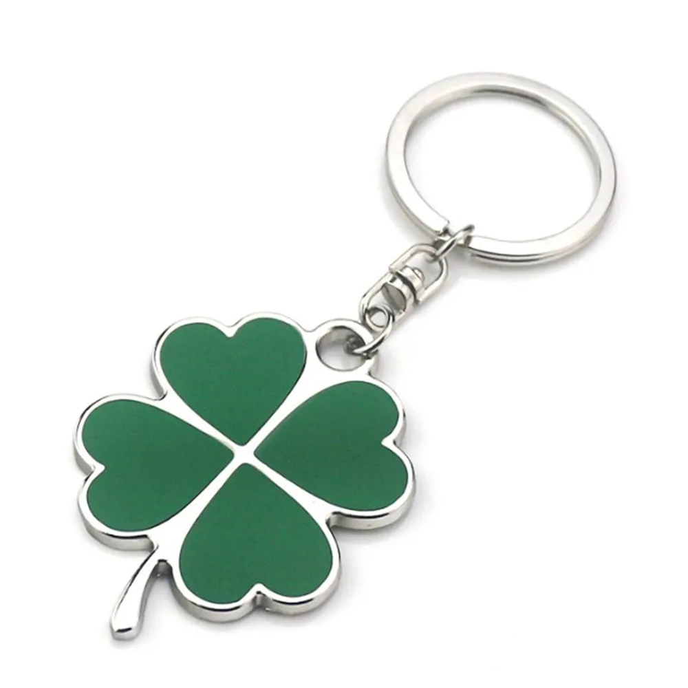 Simple-New-Niche-Green-Leaf-Keychain-Fashion-Creative-Exquisite-Four ...