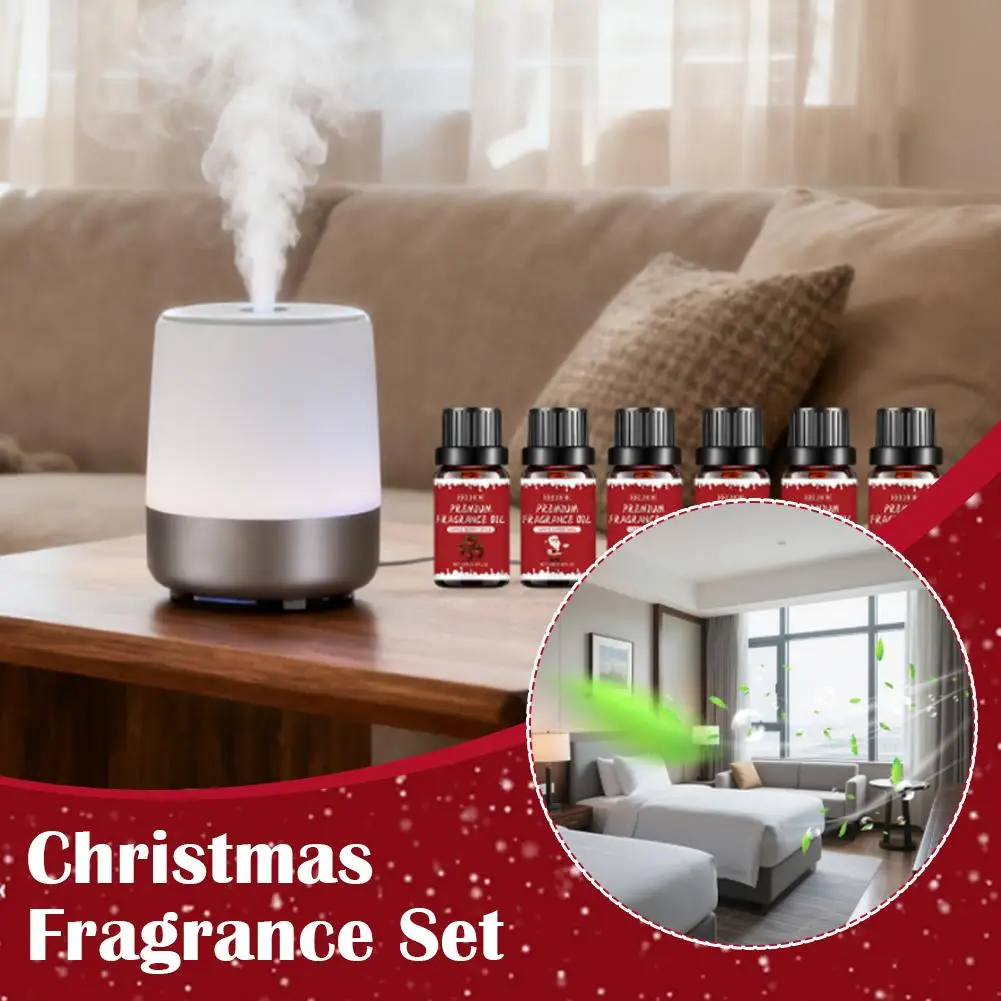 Christmas Fragrance Set 6 Scents Essential Oils For Home Office ...