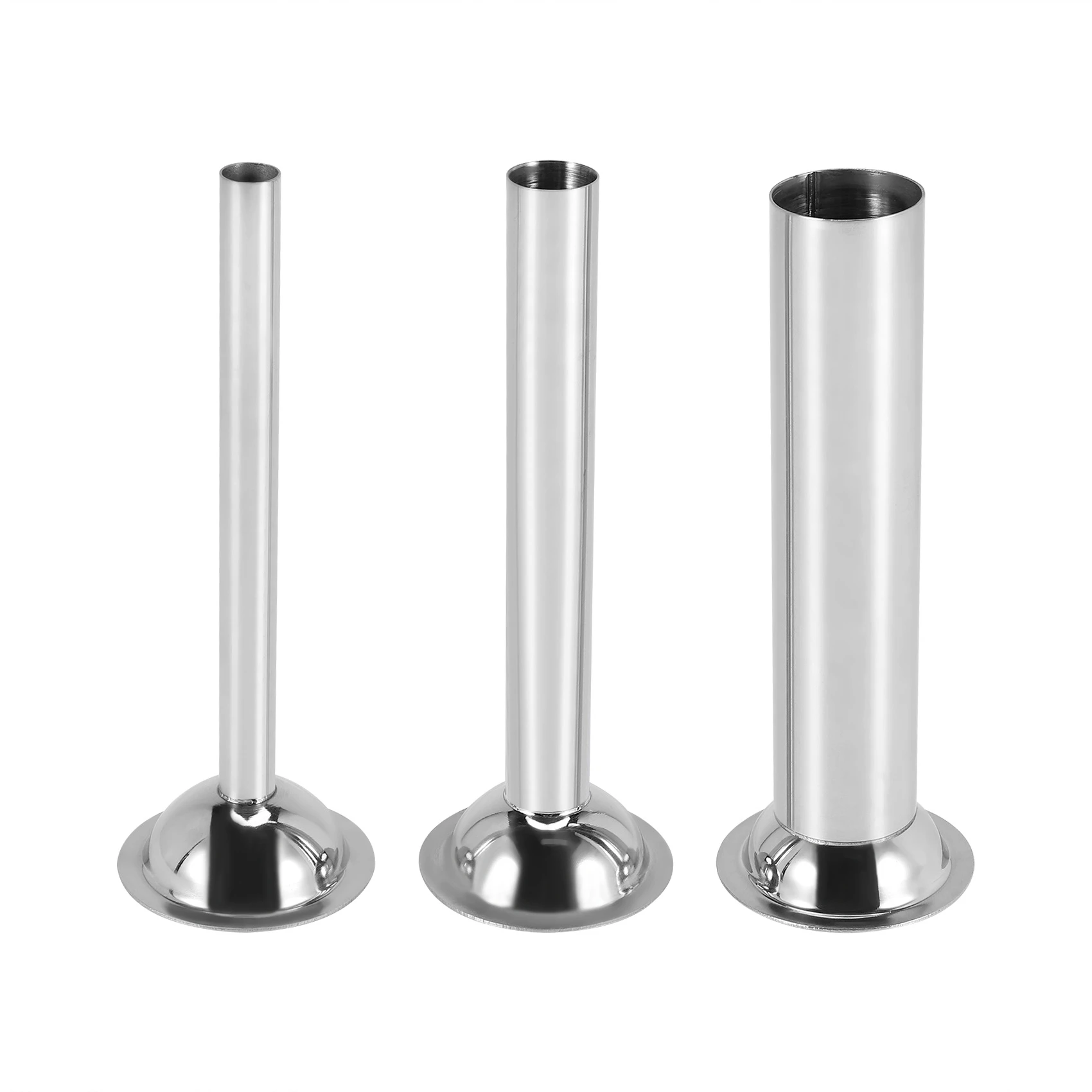 3Pcs-Stainless-Steel-Sausage-Stuffer-Filling-Tubes-Funnels-Nozzles ...