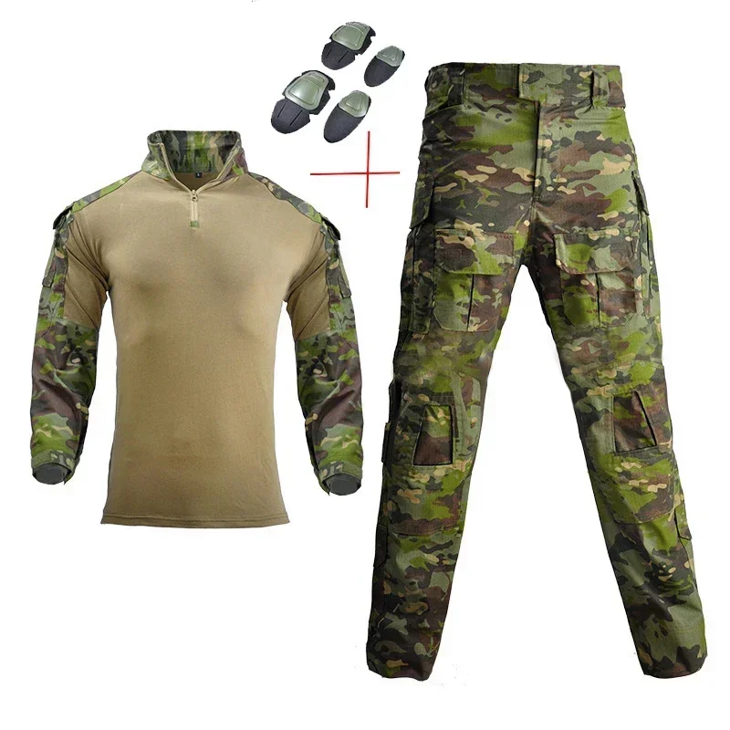 Tactical Outdoor Sports Clothes Suits Uniform Training Suit Camouflage ...
