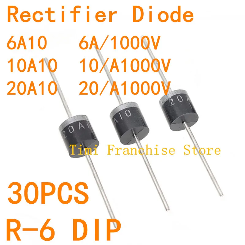 30PCS-100-NEW-6A10-10A10-20A10-R-6-DIP-6a1000V-10a1000V-20a1000V ...