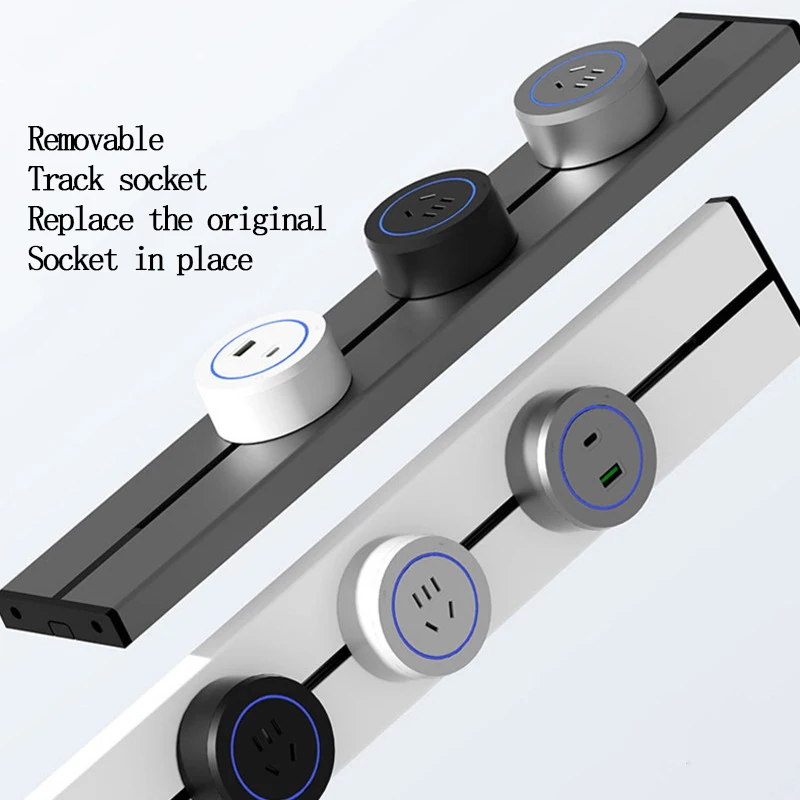 Electric-Mobile-Track-Kitchen-Socket-Slide-Rail-Wall-mounted-Adapter ...