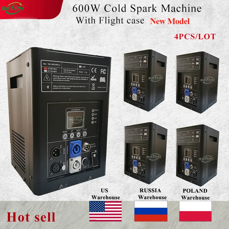 4Pcs Factory Wholesale 600W Cold Spark Machine DMX Cold Fireworks ...
