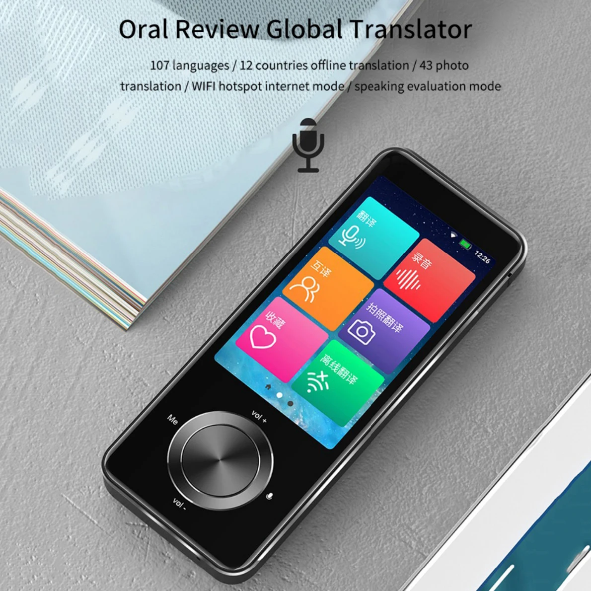 Portable Voice Interpreter T11 Smart Voice Translator - 112 Language Real-Time Translation ...
