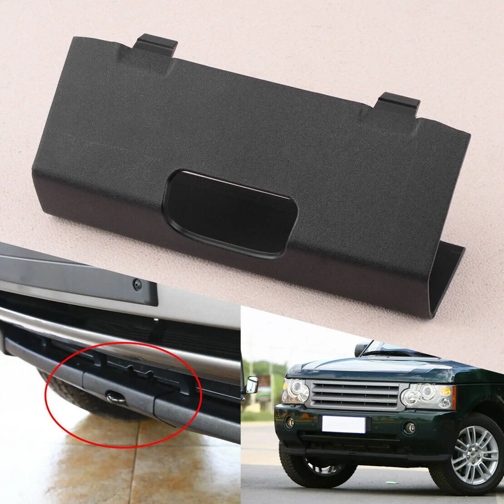 Car-Front-Bumper-Towing-Hook-Cover-Black-Car-Accessories-for-Range ...