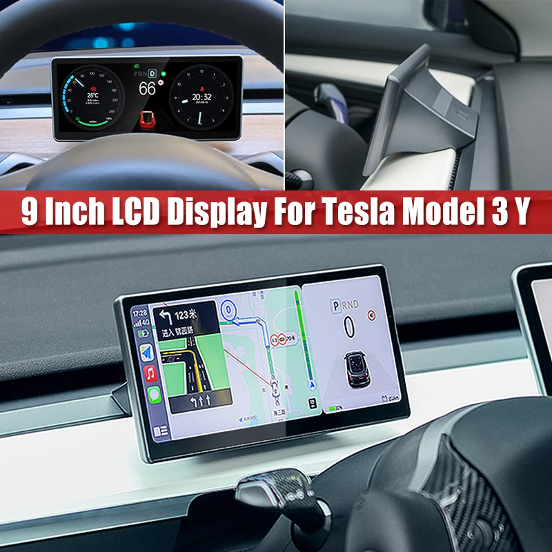 9-Inch-LCD-Display-For-Tesla-Model-3-Y-2020-2021-2022-Car-Speedometer ...
