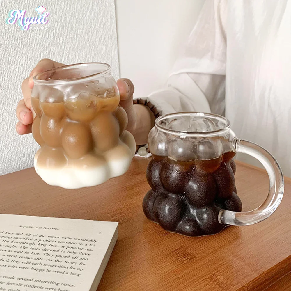 350ML Glass Coffee Mug Creative Cup Sleeve Glass Cup Glasses Coffeeware ...