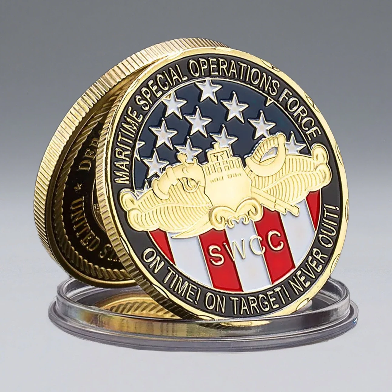 SWCC Maritime Special Operations Collectibles Coin Gold Plated Force ...