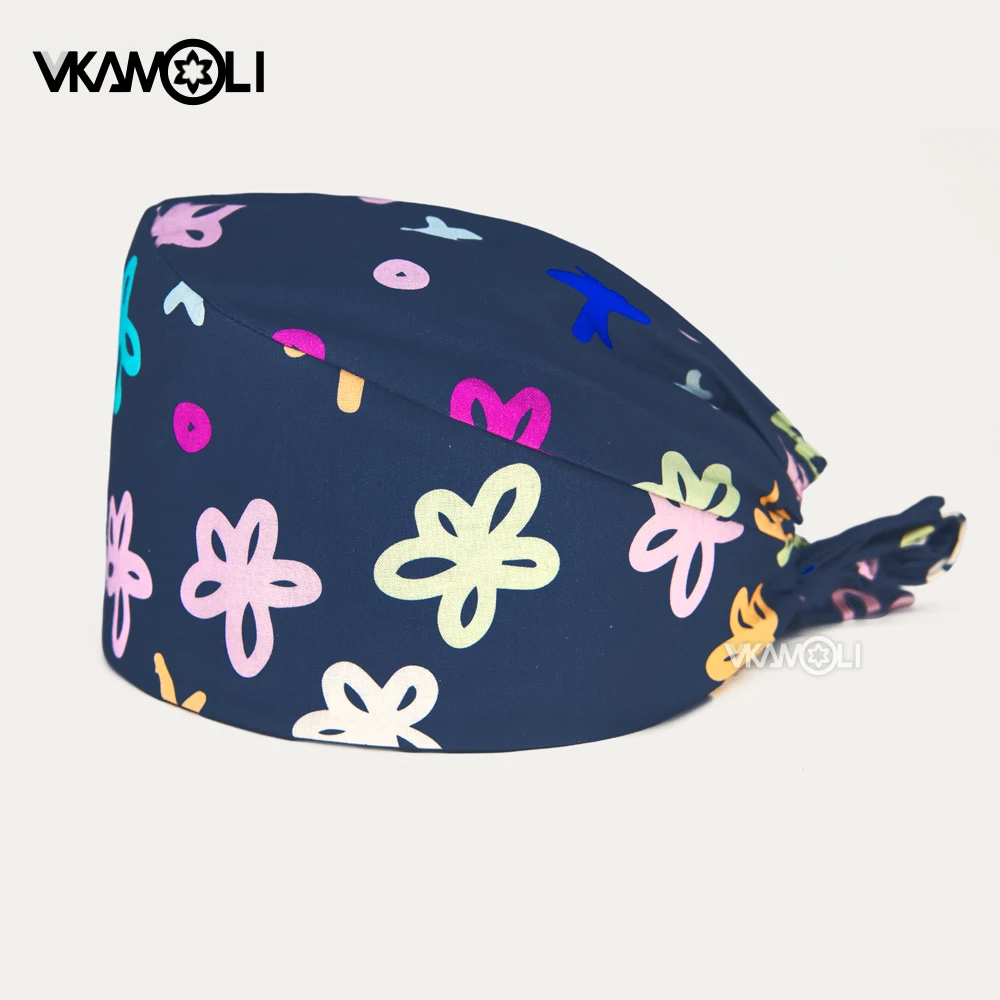 Grey printing surgery cap Room Hospital doctors and nurses Scrub Hat ...