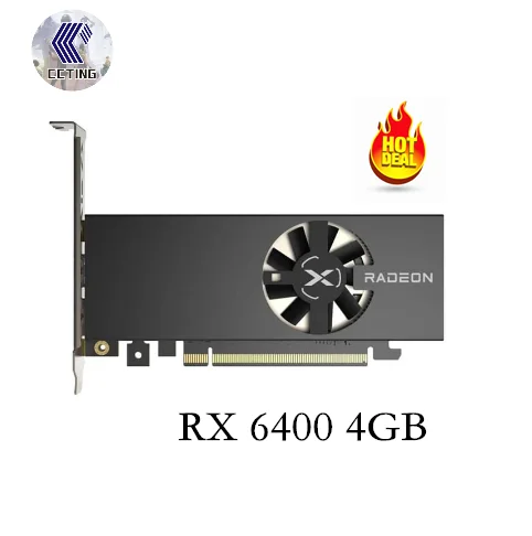 XFX-RX-6400-4GB-ITX-Low-Profile-Graphics-Card-GPU-Radeon-RX6400-Video ...