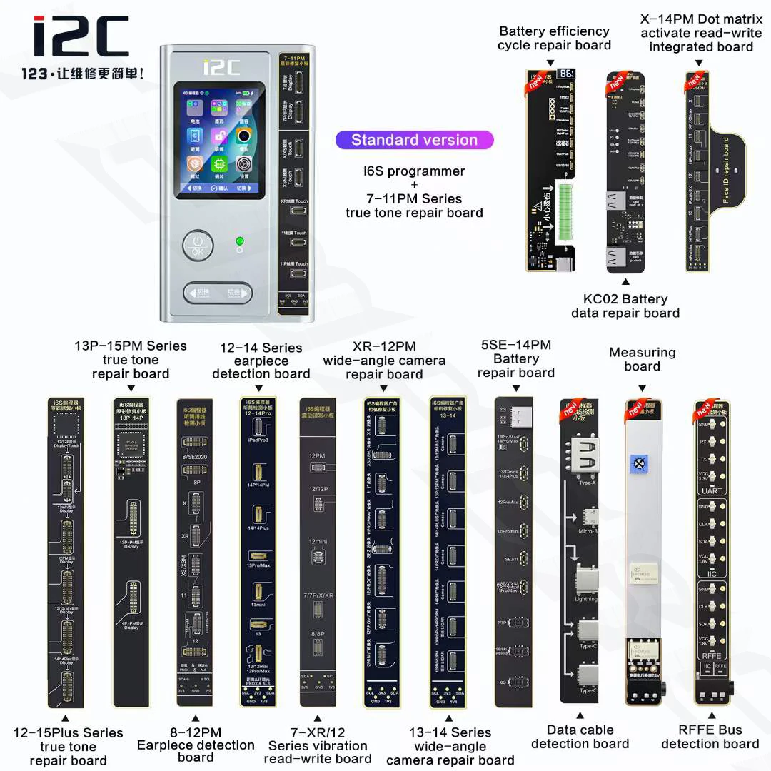 i2C-i6S-Intelligent-Programmer-For-iPhone-6-15-ProMax-Face-ID-Battery ...