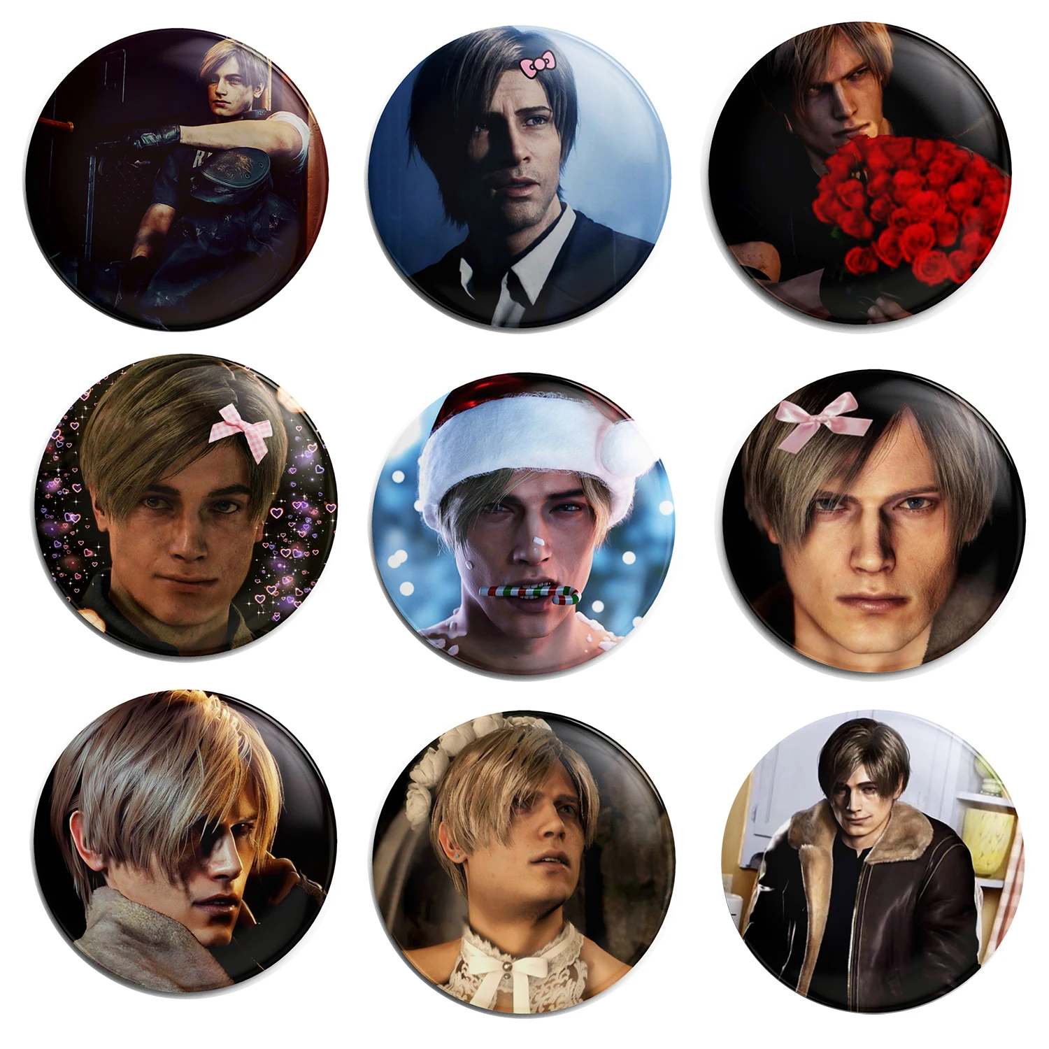 Leon-Kennedy-Soft-Button-Lapel-Evil-Game-Leon-Pin-Brooch-Jewelry ...