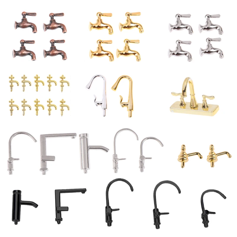 1-12pcs-Dollhouse-Miniature-Faucet-simulation-model-1-12-Miniature ...