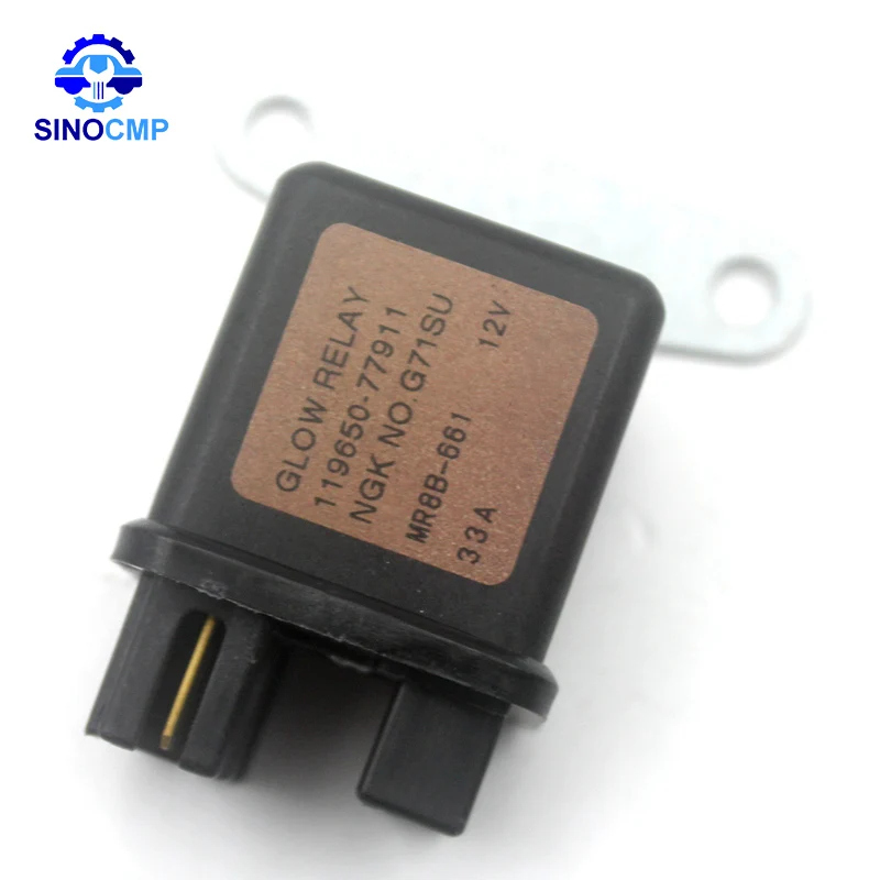 12V 4TNV94 Engine Glow Plug Relay 119650-77910 777911 for Yanmar R11EA ...