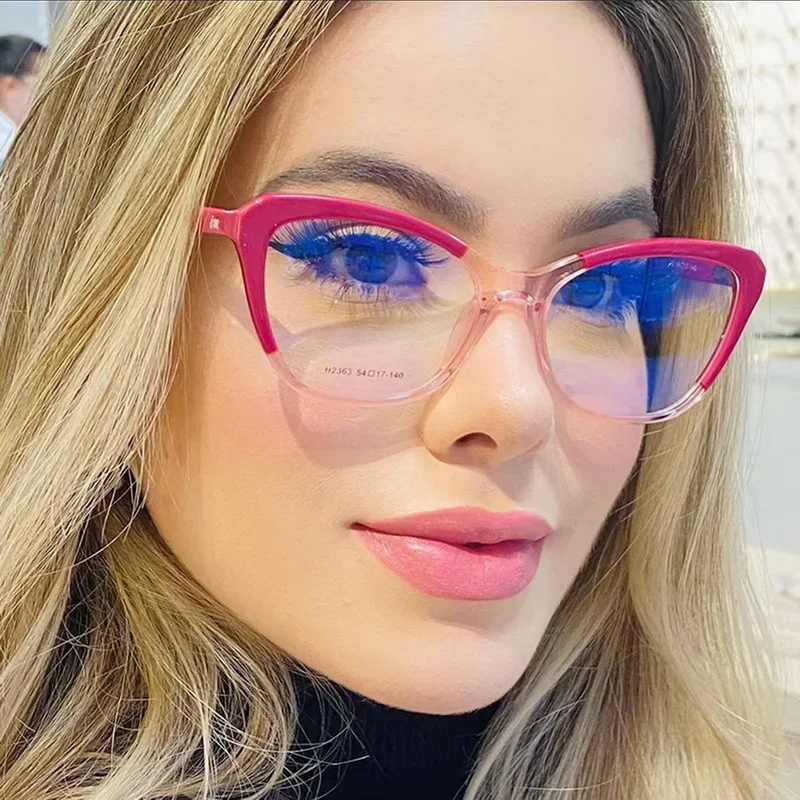 Gradient-Color-Fashion-Tr90-Anti-Blue-Light-Blocking-Cat-Eye-Glasses ...