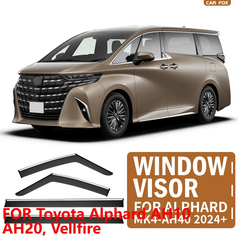 4Pcs Window Visor For Toyota Alphard AH10 AH20 For Vellfire Sun Shade ...