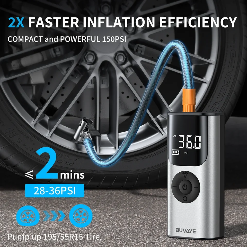 Portable Air Compressor For Tires 28000mAh Portable Air Compressor ...