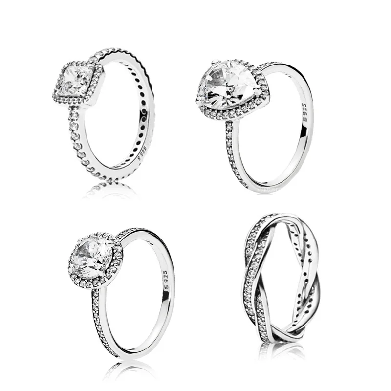 PAN-Anillo-de-plata-925-con-circonita-para-novia-sortija-cl-sica-y ...