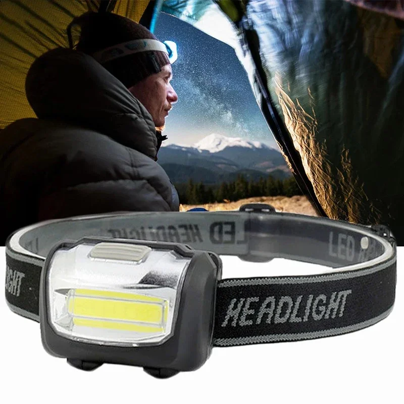 Portable-Headlamp-3-Modes-LED-Emergency-Headlights-Adjustable-Headband ...