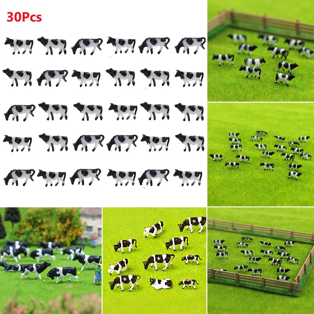 30Pcs-N-Scale-Cows-Model-1-150-Model-Railway-Painted-Farm-Animals-Model ...