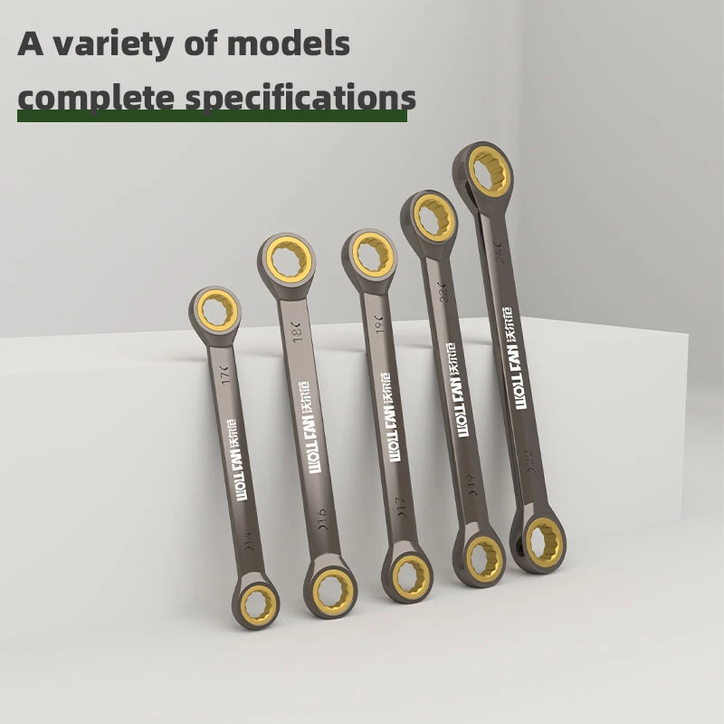 Double Ratchet Key Wrench CR V Combination Wrenches Chrome Vanadium ...