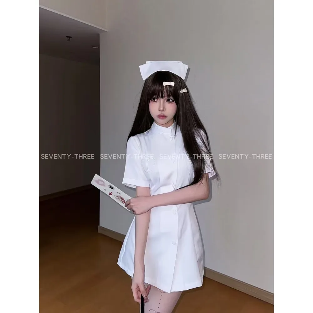 Anime Movie Sexy Nurse Suits Uniform Cosplay Womens Lolita Sexy ...