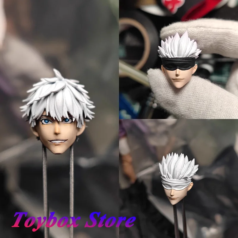 Mini-cabe-a-delicada-esculpir-m-scara-anime-homem-soldado-cabelo-branco ...