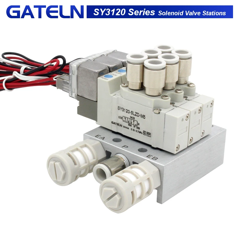 SMC-type-SY3120-Solenoid-valve-combination-Single-electronically-controlled-cylinder-control ...